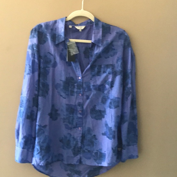 Guess | Tops | Guess Purple And Blue Buttondown Shirt | Poshmark